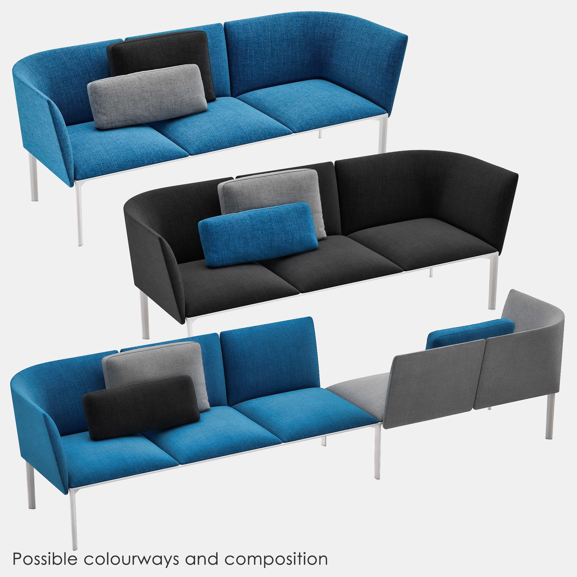ADD OUTDOOR Seating System 3D model | CGTrader