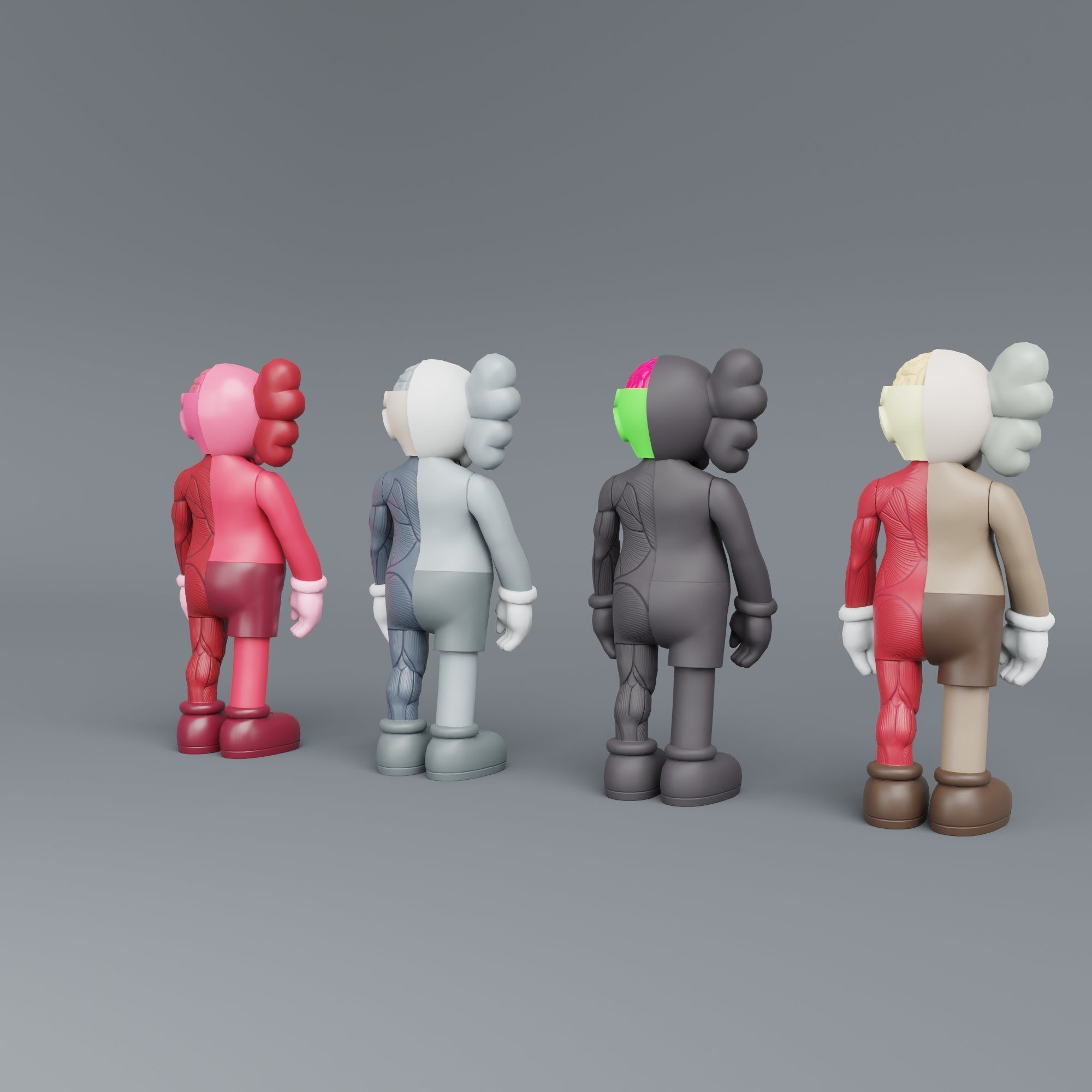 3D model KAWS Flayed PBR VR / AR / low-poly | CGTrader
