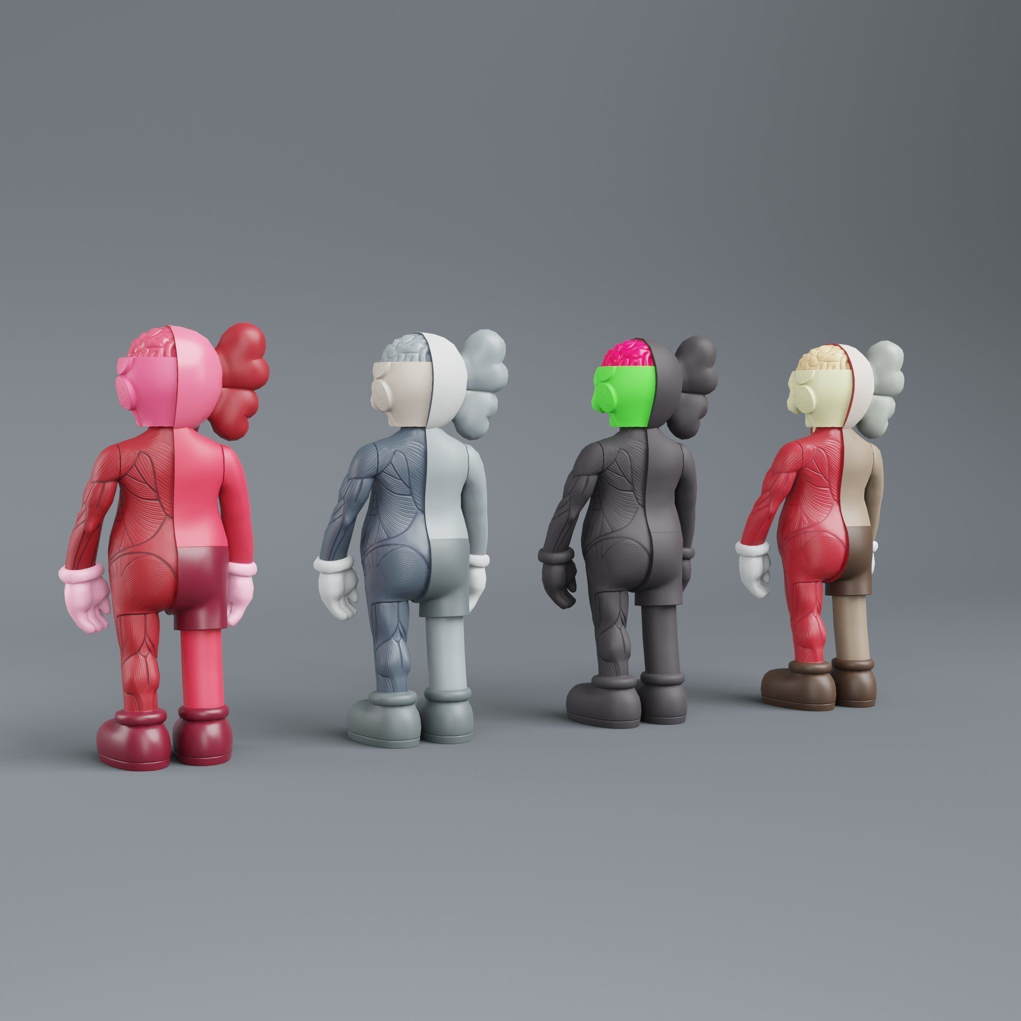3D model KAWS Flayed PBR VR / AR / low-poly | CGTrader