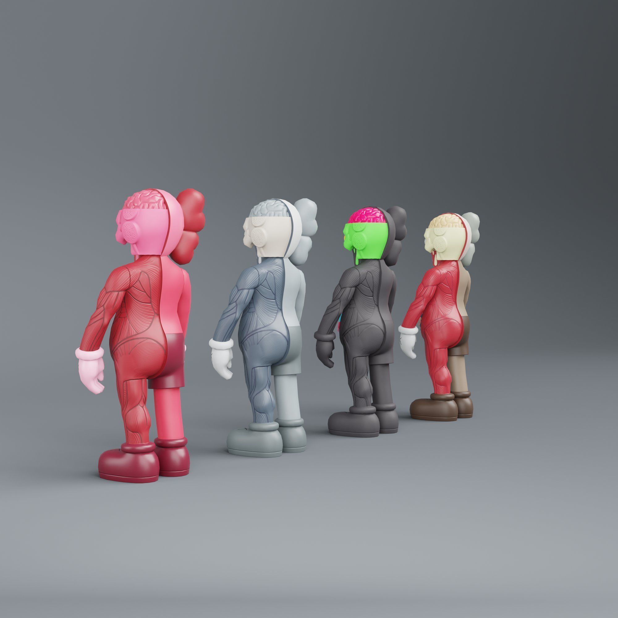 3D model KAWS Flayed PBR VR / AR / low-poly | CGTrader