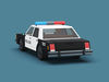 3D model Stylized Cartoon City Police Car VR / AR / low-poly | CGTrader