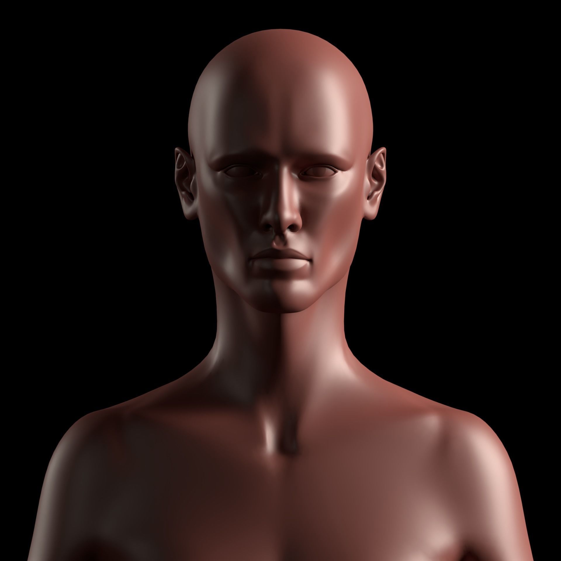 3D model Realistic Human Basemesh - Rigged - UVMapped - Skinny Man VR ...