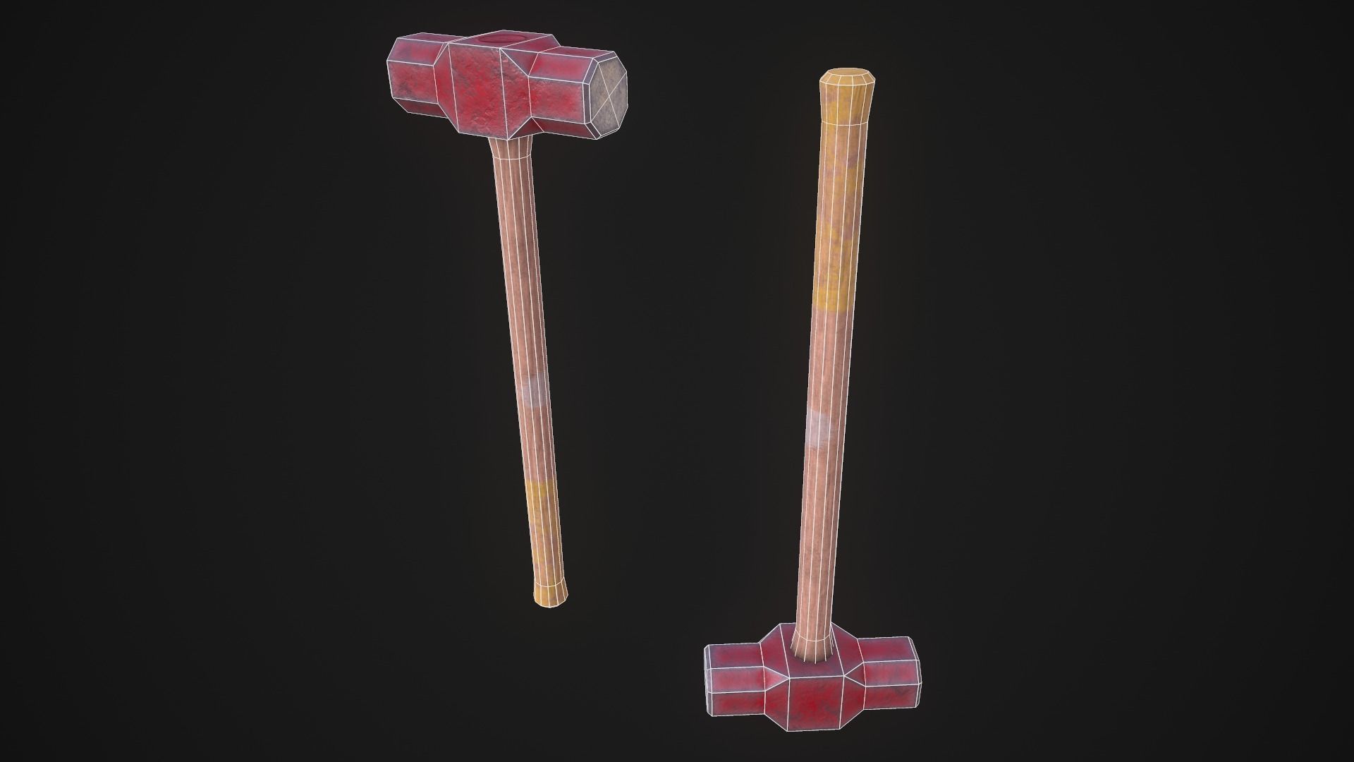 3D model Hammer 3D low poly Prop VR / AR / low-poly | CGTrader
