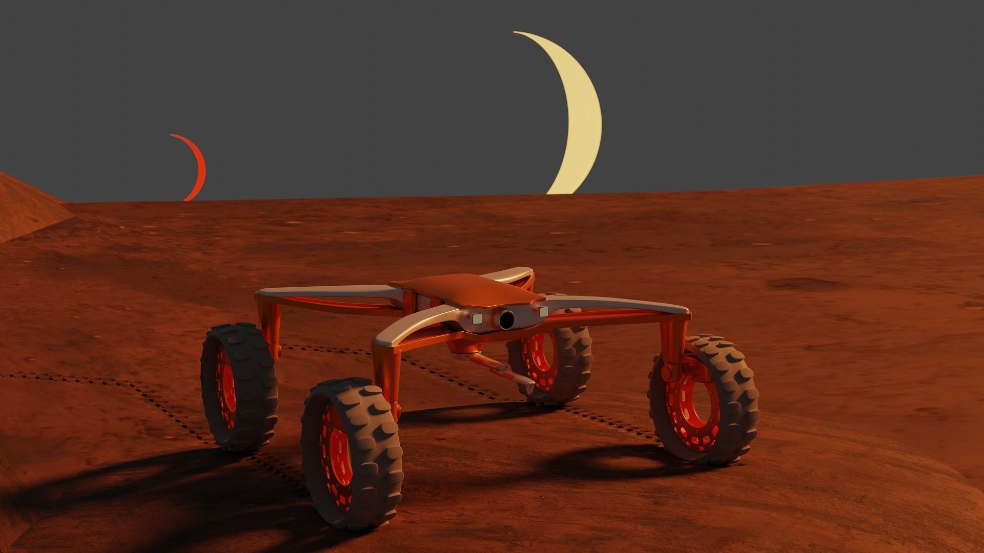 sci-fi space walk drone 3D model animated rigged | CGTrader