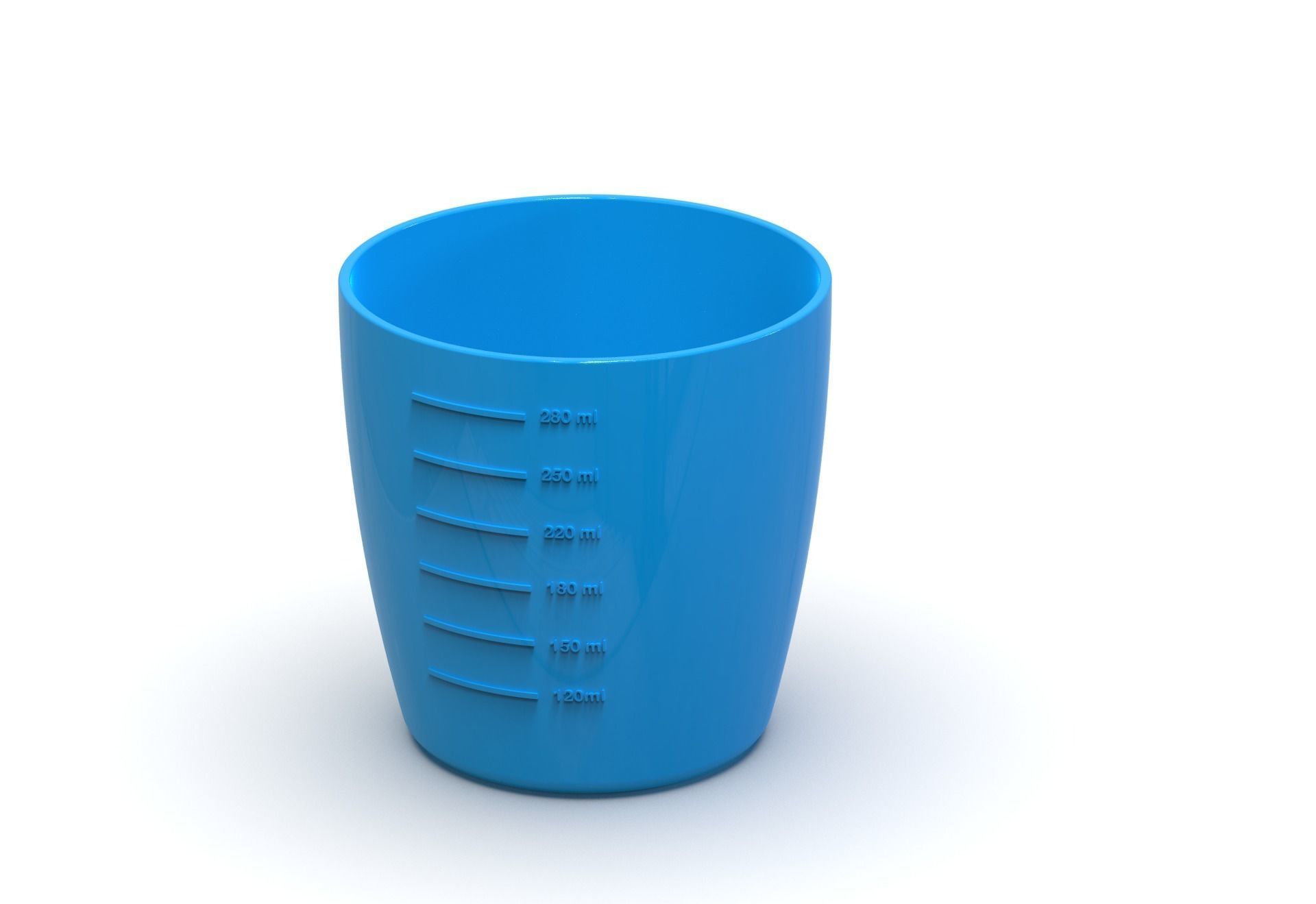 Water Measuring Cup 3D model 3D printable | CGTrader