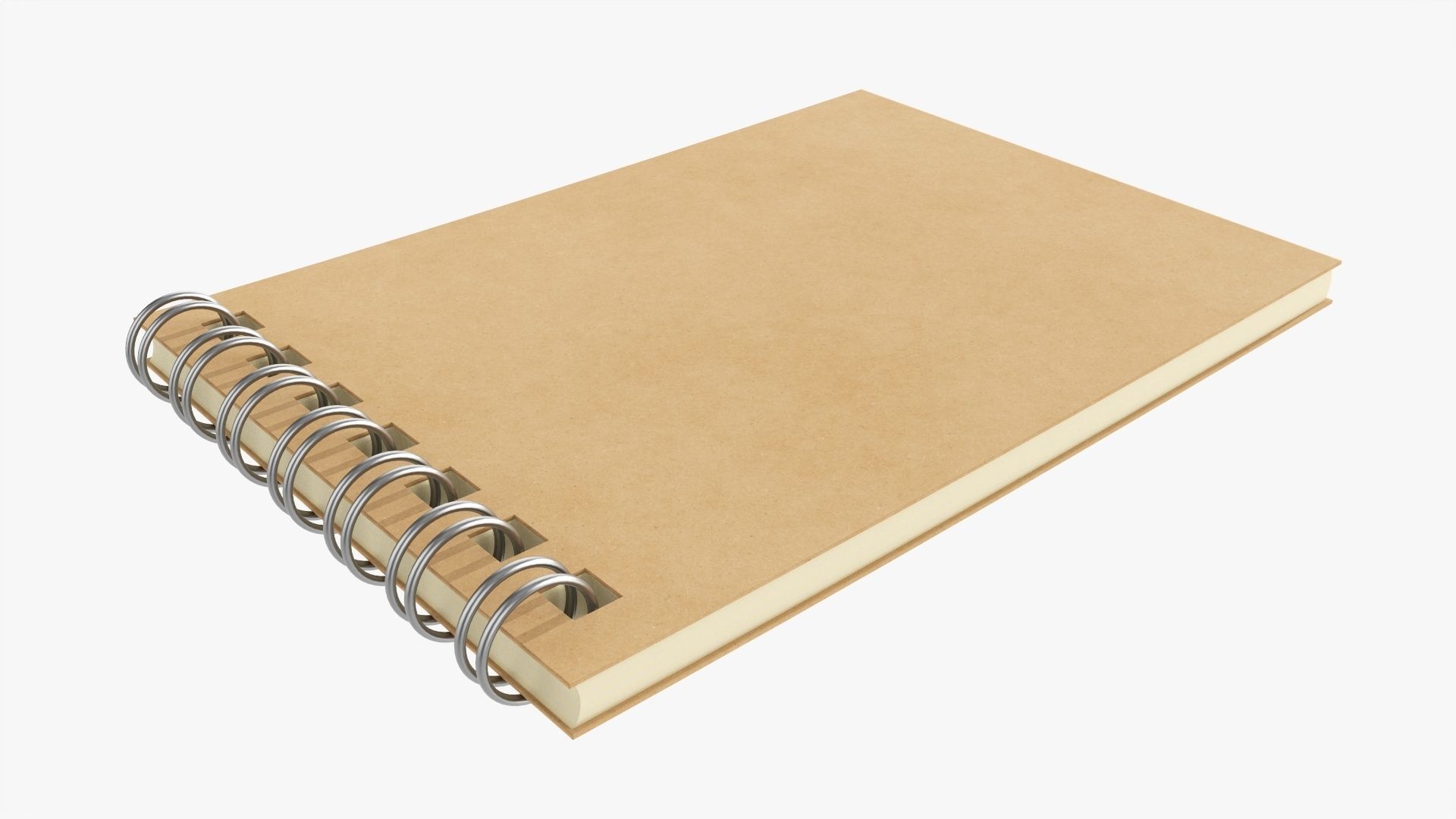 Notebook pad with spiral 02 3D model | CGTrader