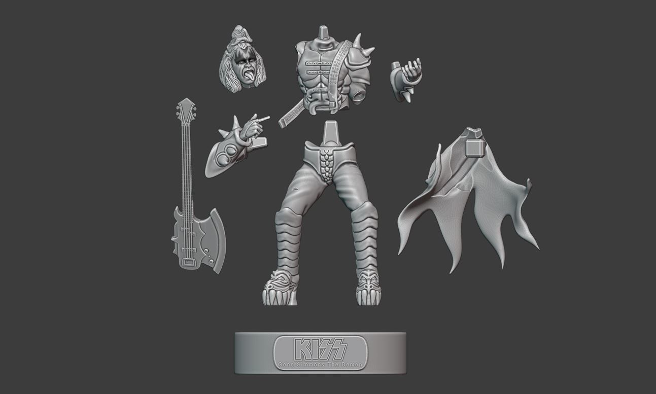 GENE SIMMONS KISS - 3DPRINTING 3D model 3D printable | CGTrader