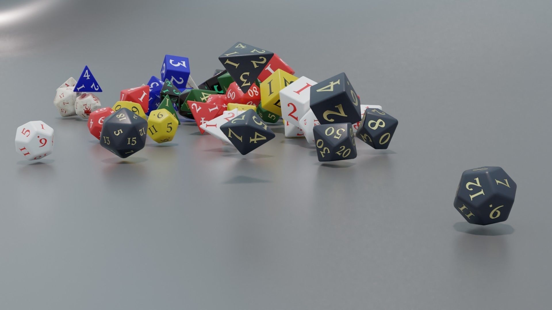 3D model BIG RPG Dice asset VR / AR / low-poly | CGTrader