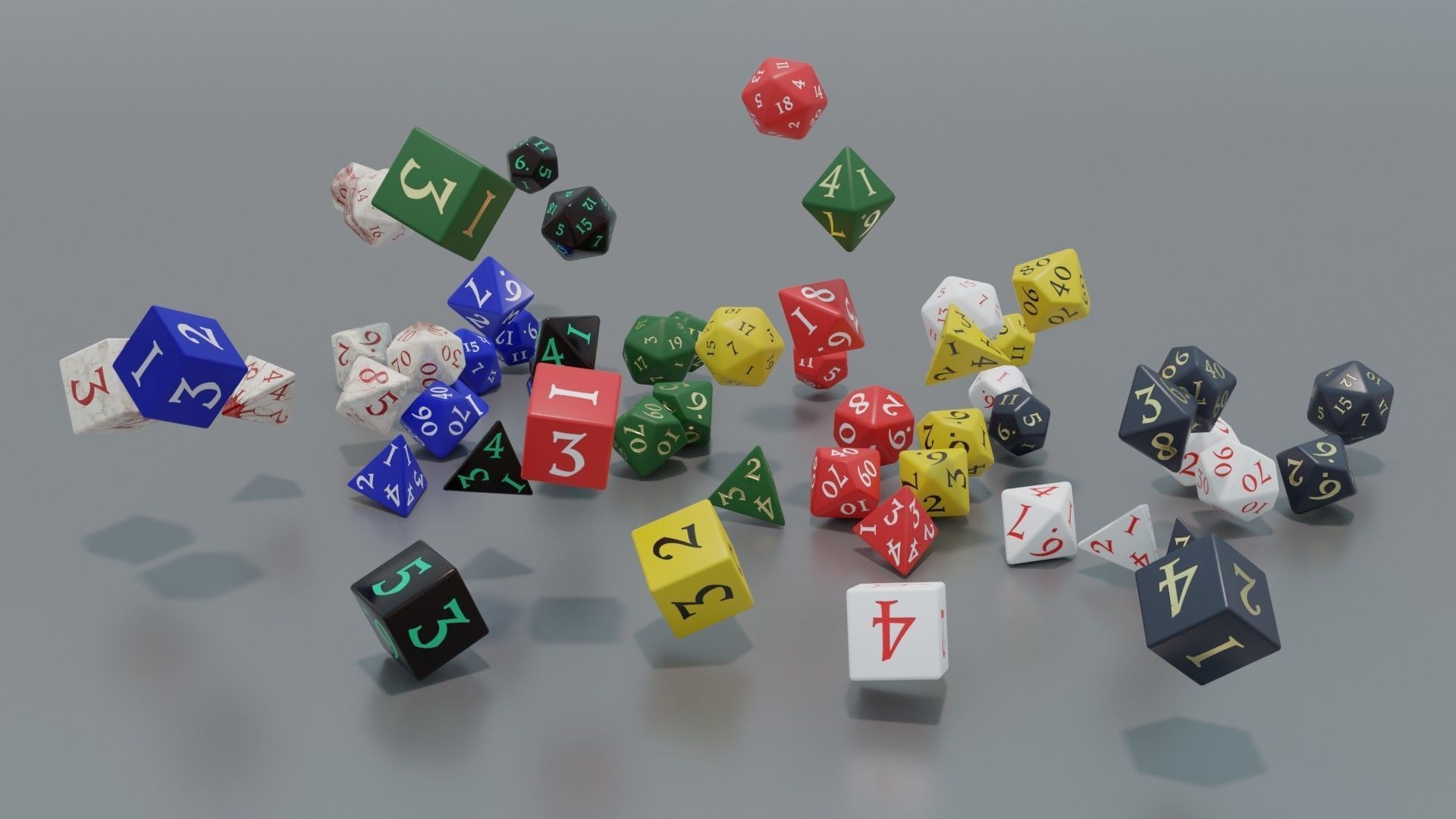 3D model BIG RPG Dice asset VR / AR / low-poly | CGTrader