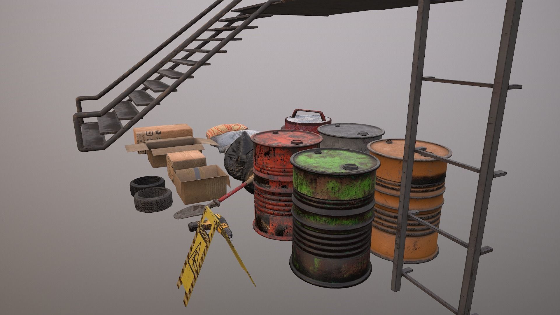 3D model Industrial Asset Pack VR / AR / low-poly | CGTrader