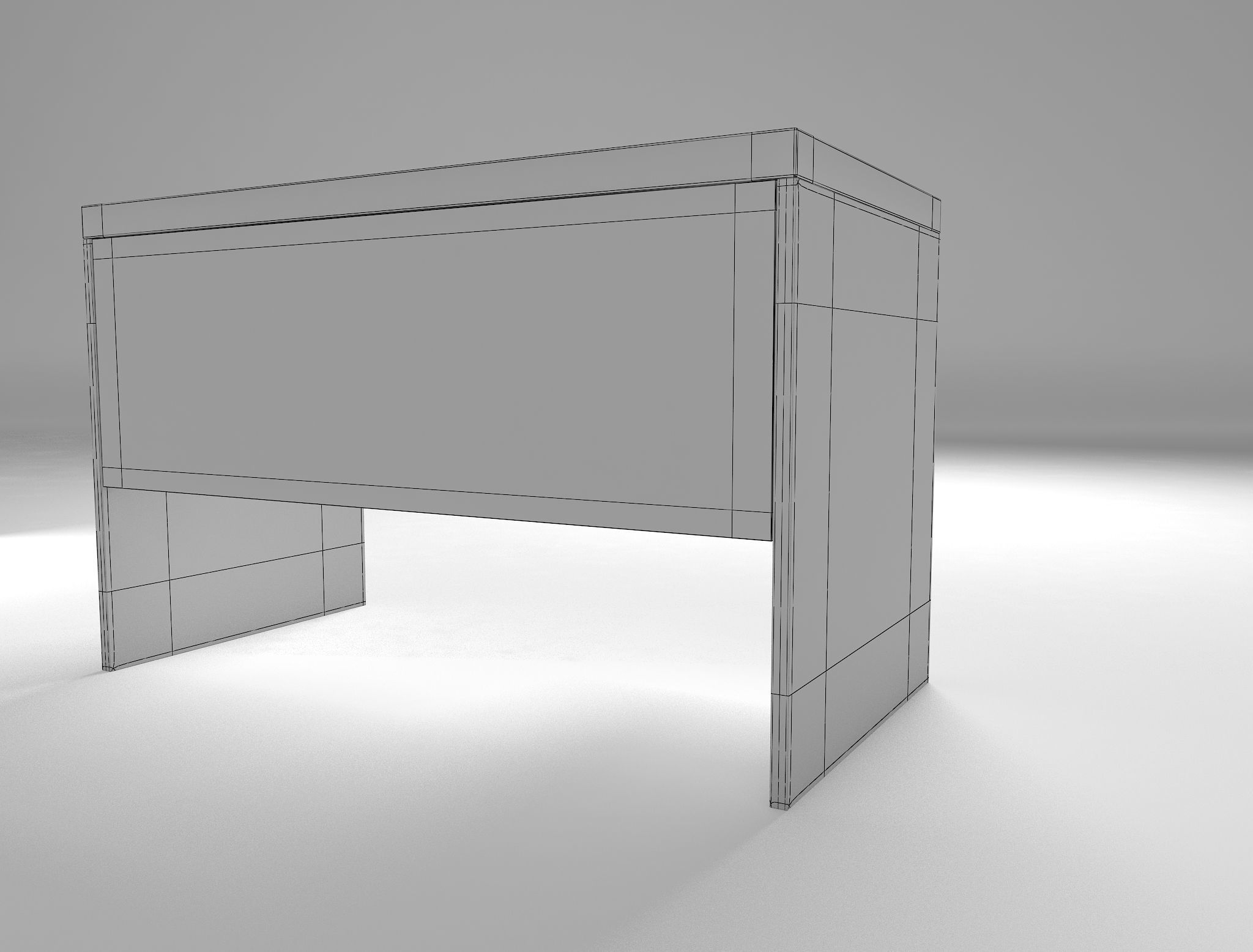 Writing Desk free 3D model | CGTrader