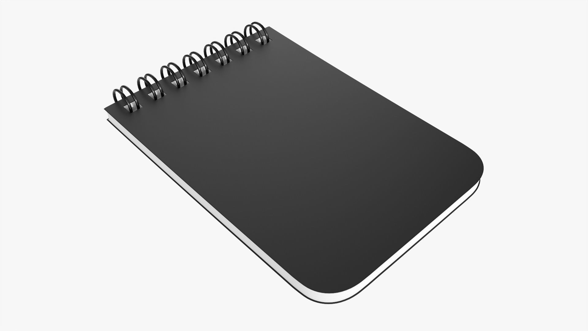 Notebook pad with spiral 04 3D model | CGTrader