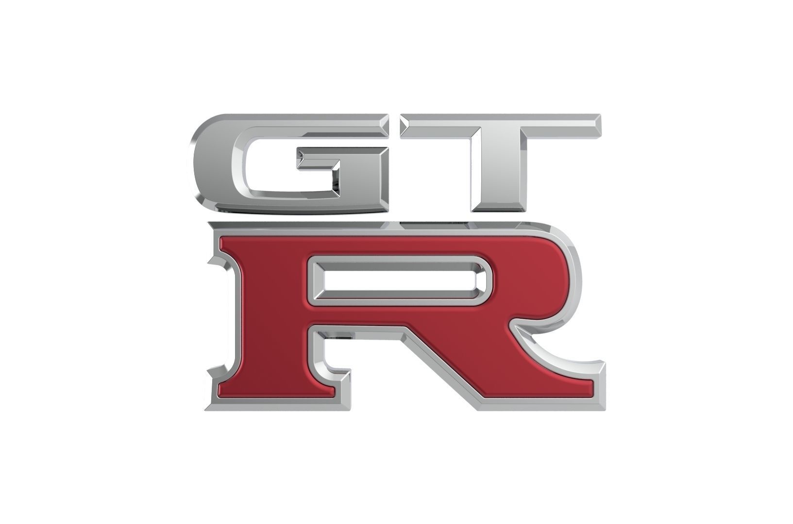 GT-R Logo emblem 3D model 3D printable | CGTrader