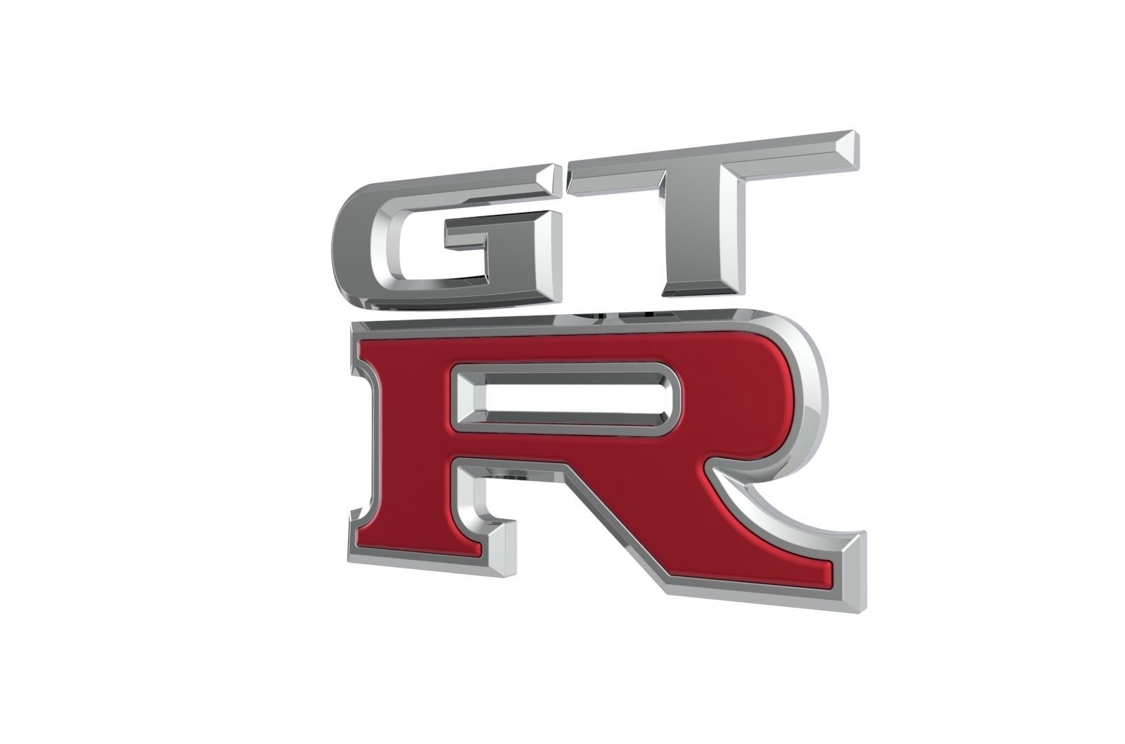 GT-R Logo emblem 3D model 3D printable | CGTrader