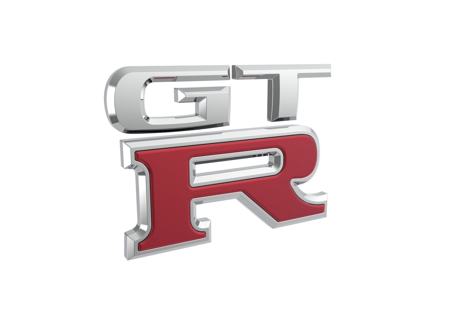 GT-R Logo emblem 3D model 3D printable | CGTrader