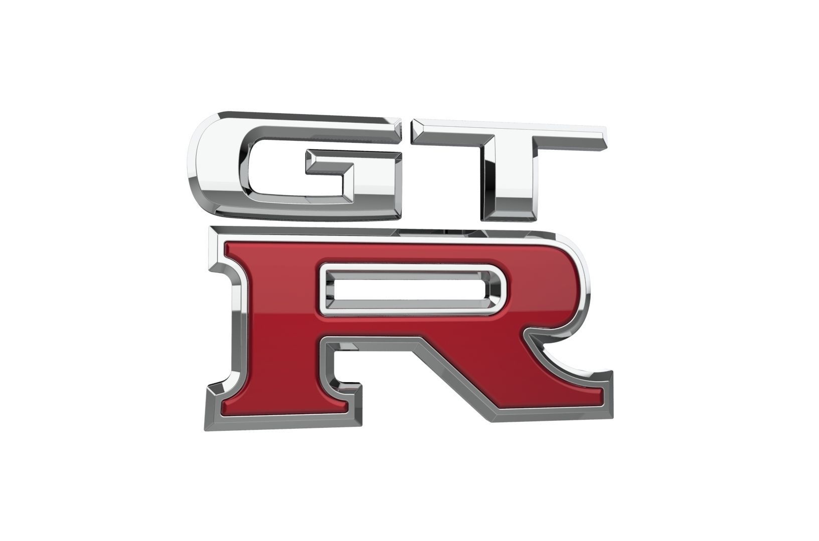GT-R Logo emblem 3D model 3D printable | CGTrader