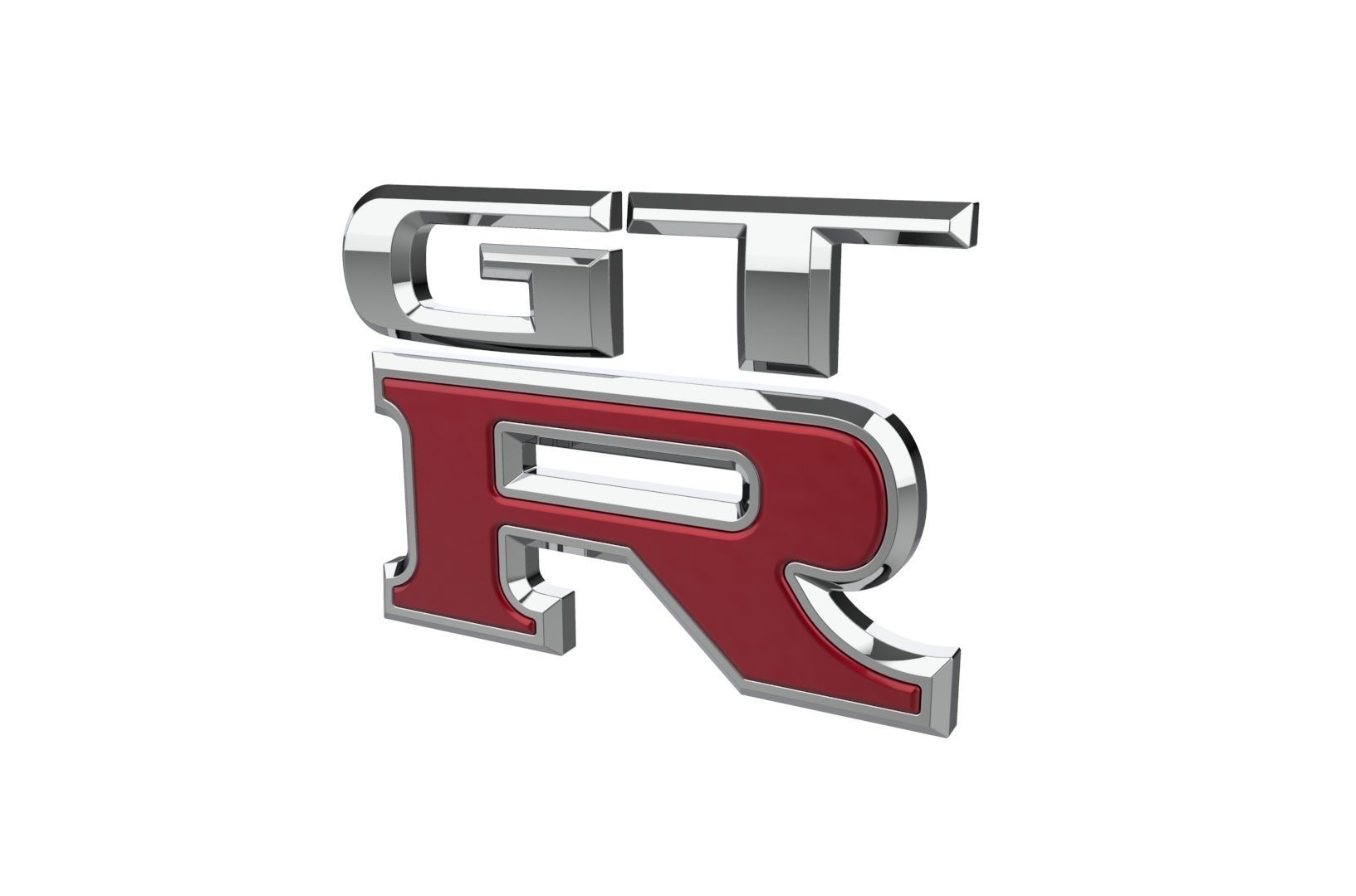 GT-R Logo emblem 3D model 3D printable | CGTrader