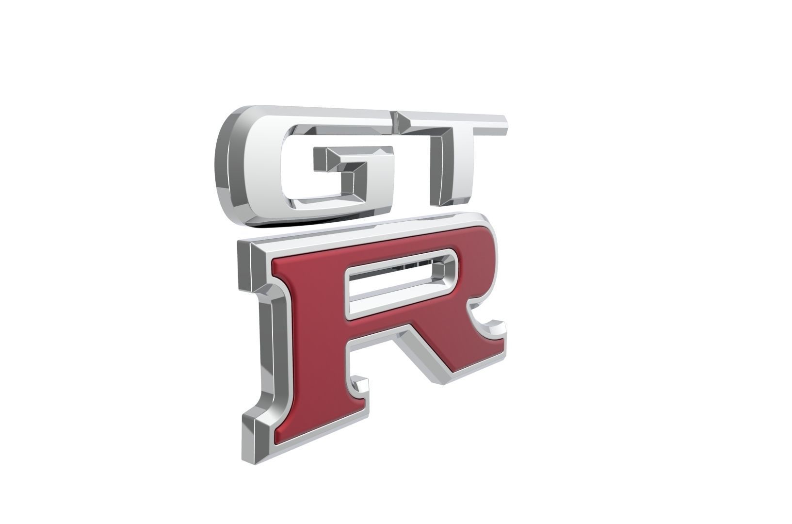 GT-R Logo emblem 3D model 3D printable | CGTrader