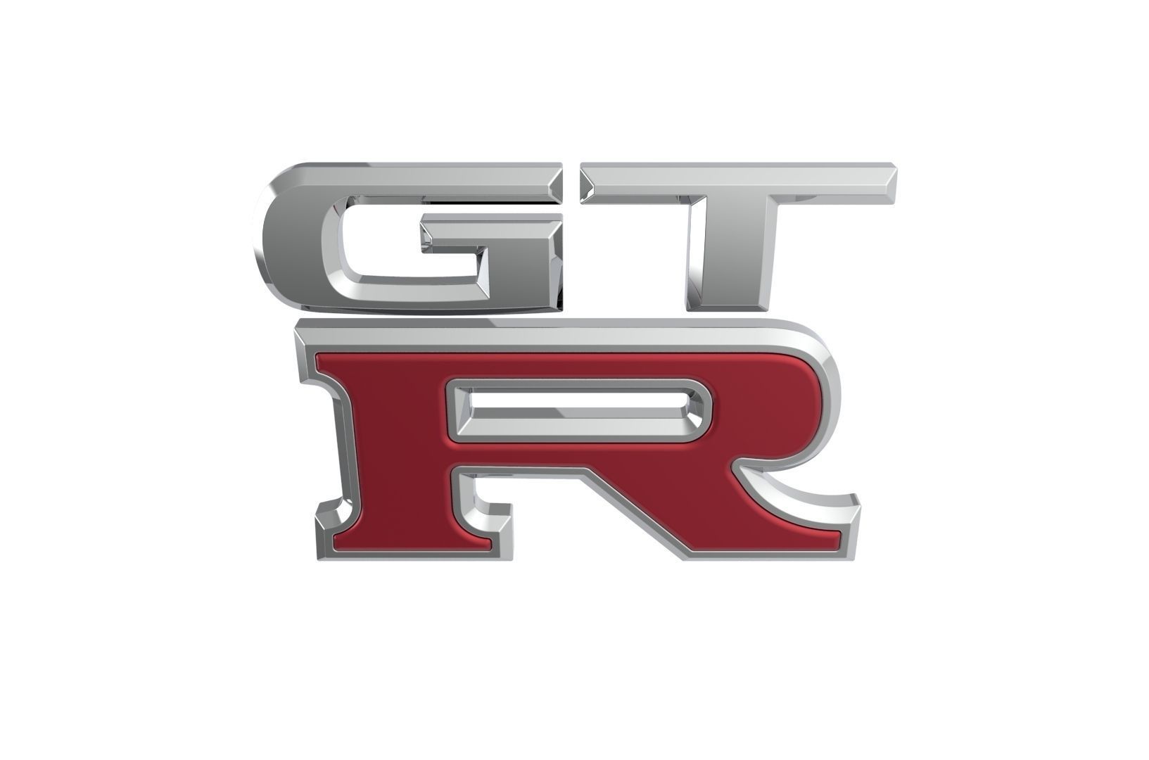 GT-R Logo emblem 3D model 3D printable | CGTrader