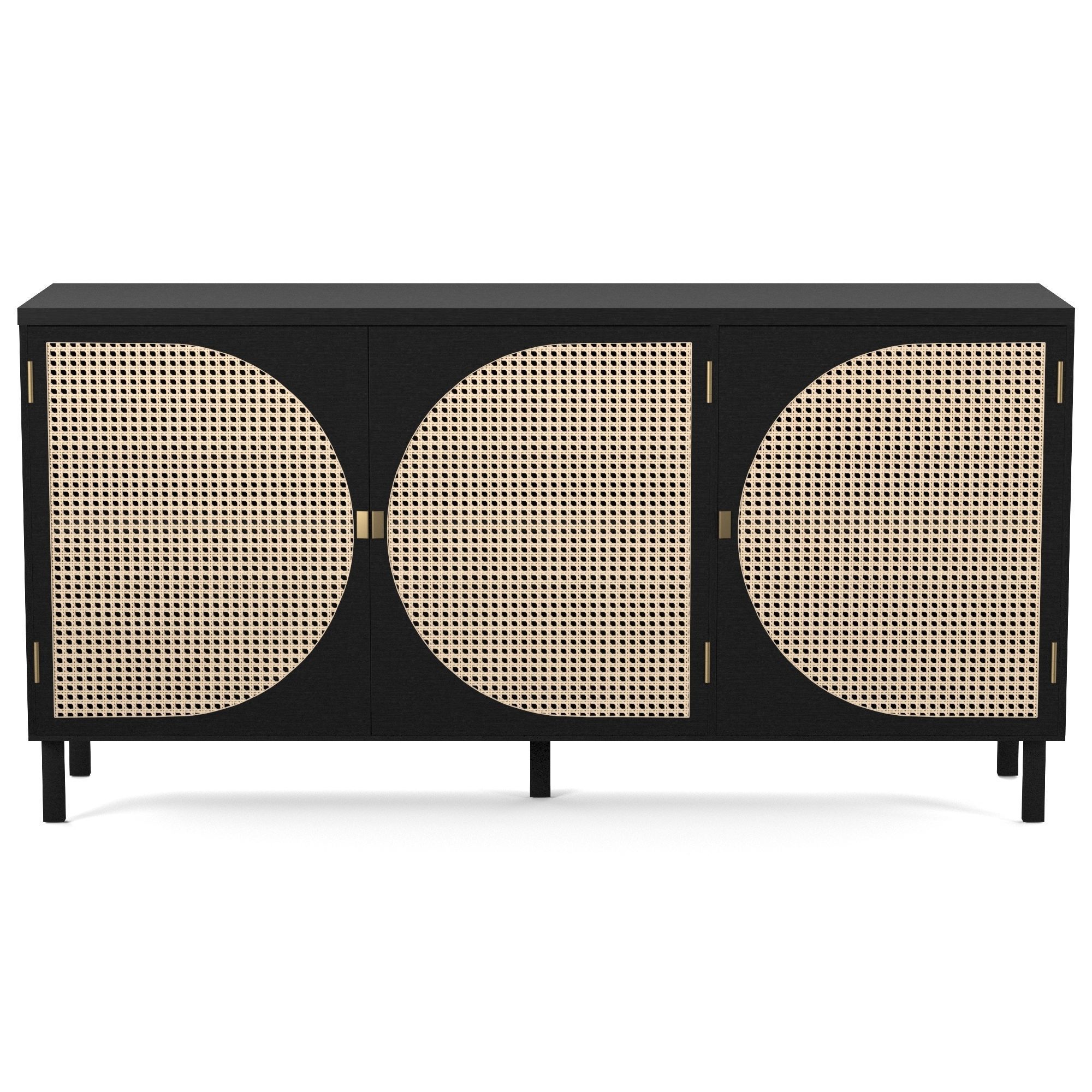 Adina Cane Webbing Dresser Black 3D model | CGTrader