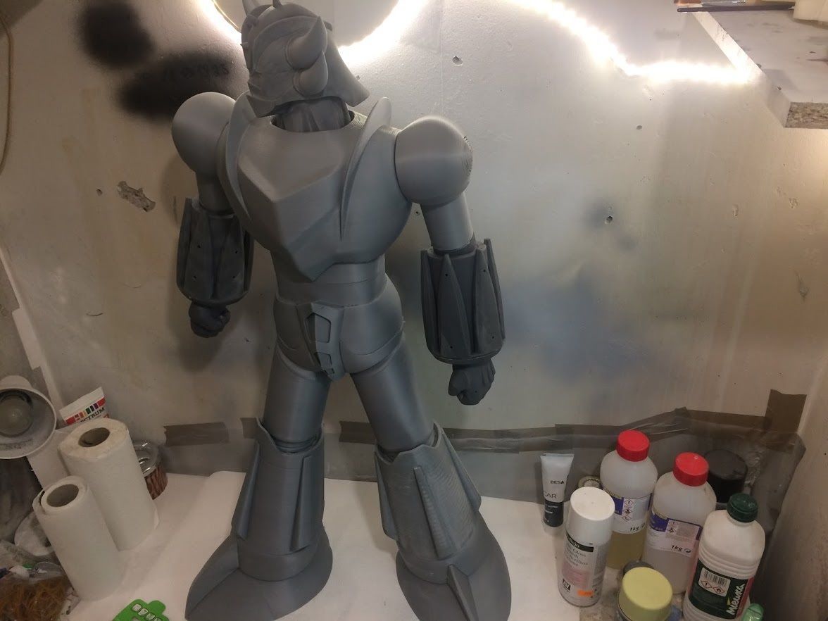 grendizer goldorak stl print-high poly model 3D model 3D printable ...