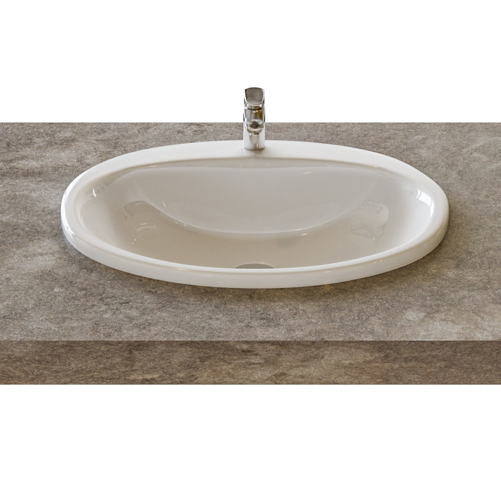 Roca Rodeo Sink 52x41cm Built-in Top 327866000 3D model MAX OBJ MAT