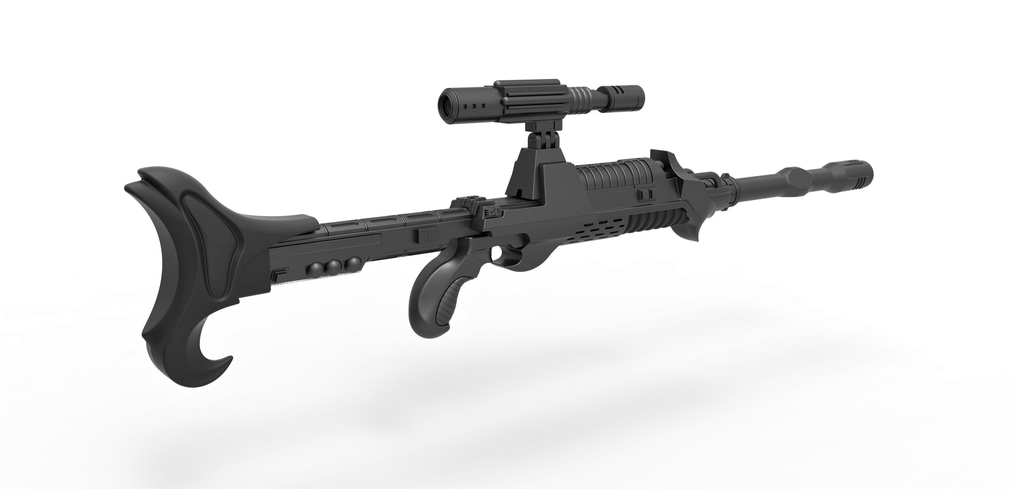 Klingon Assassin Rifle from Star Trek The Undiscovered Country 3D model ...