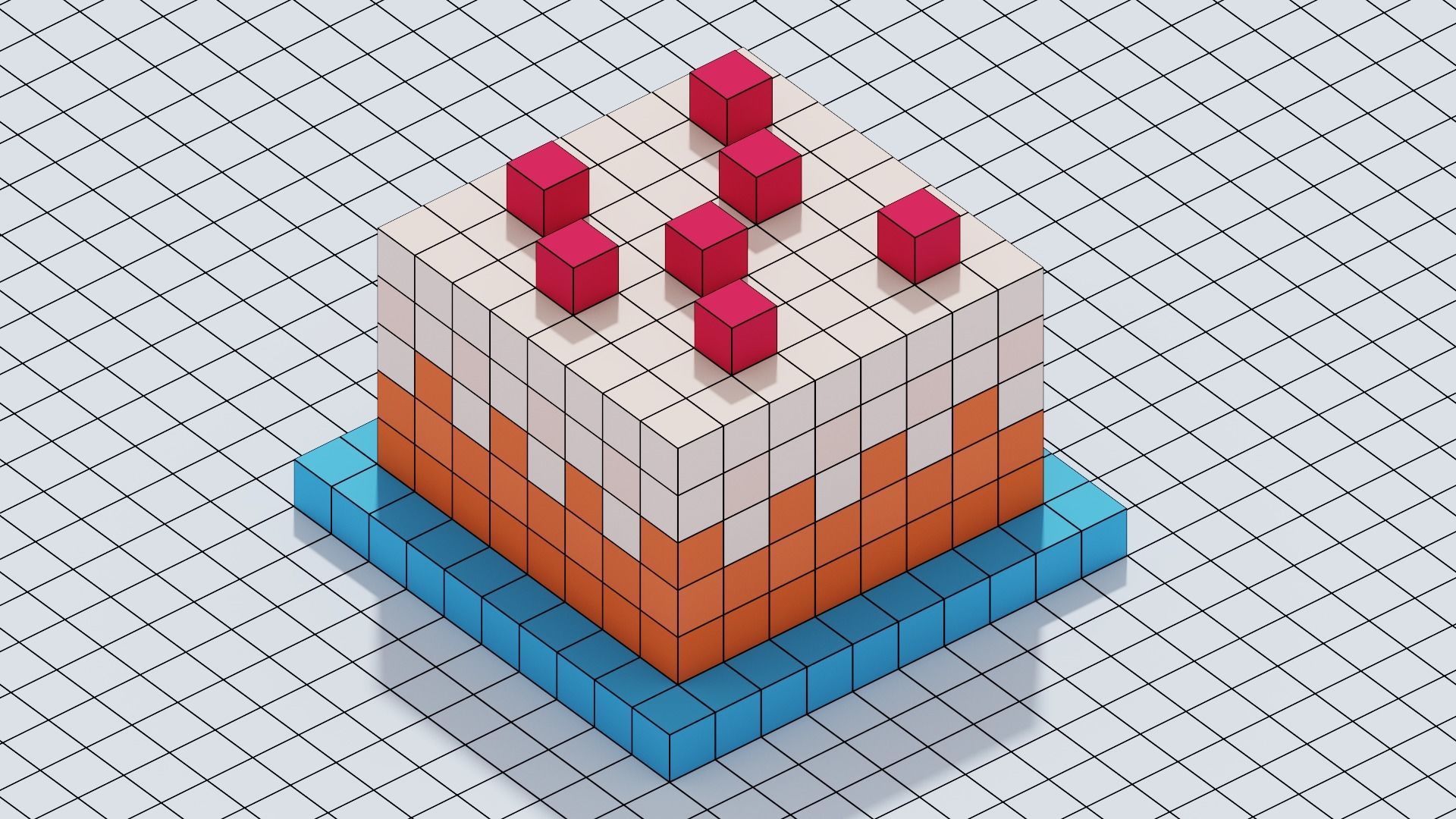 3D model Voxel Desert T8 VR / AR / low-poly | CGTrader