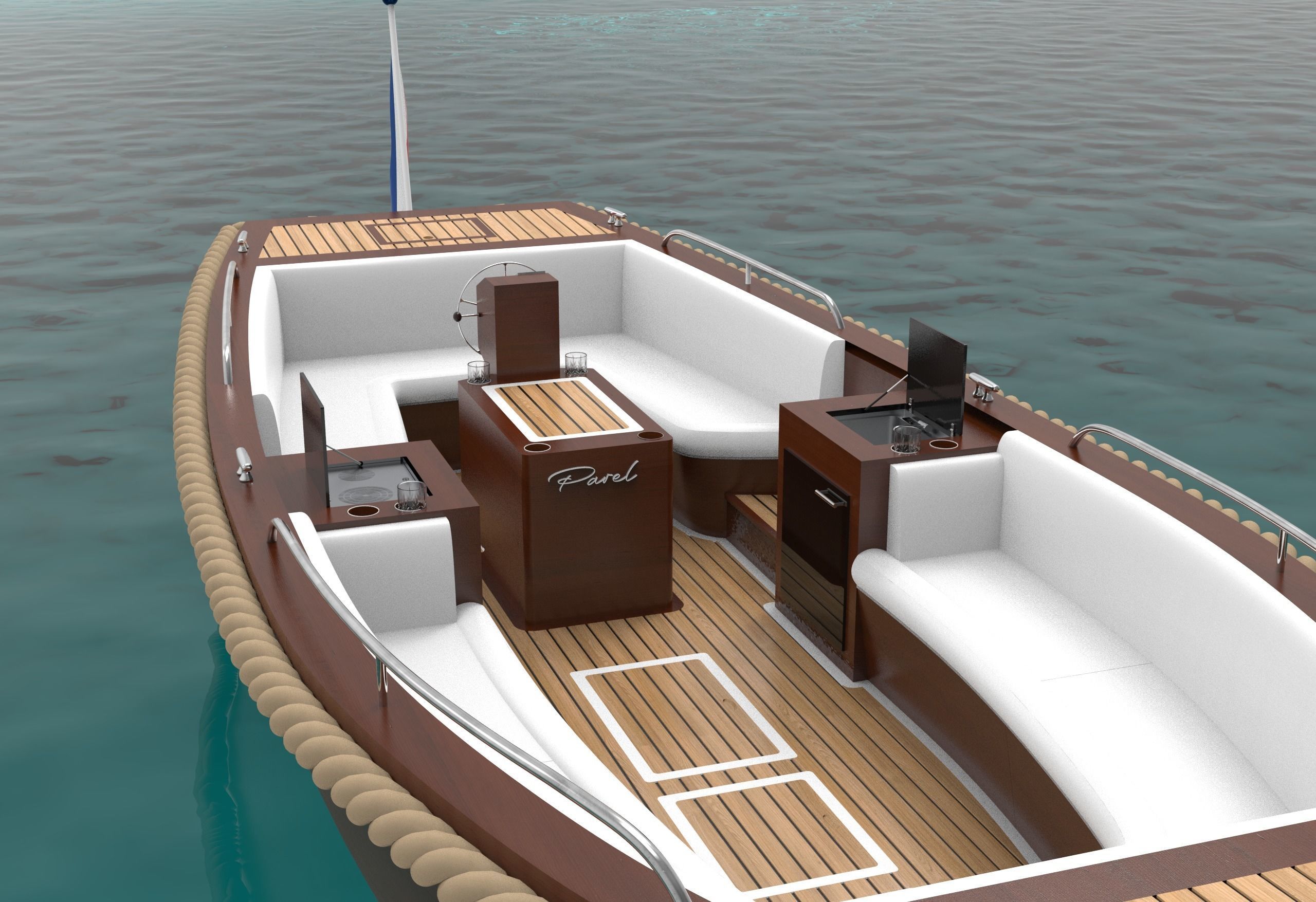Sloepen Wooden Boat 3D model | CGTrader