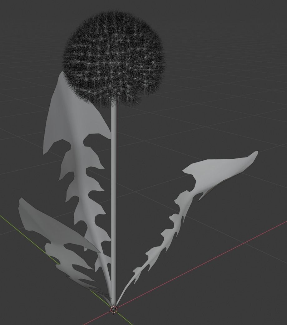 Dandelion 3D model rigged | CGTrader
