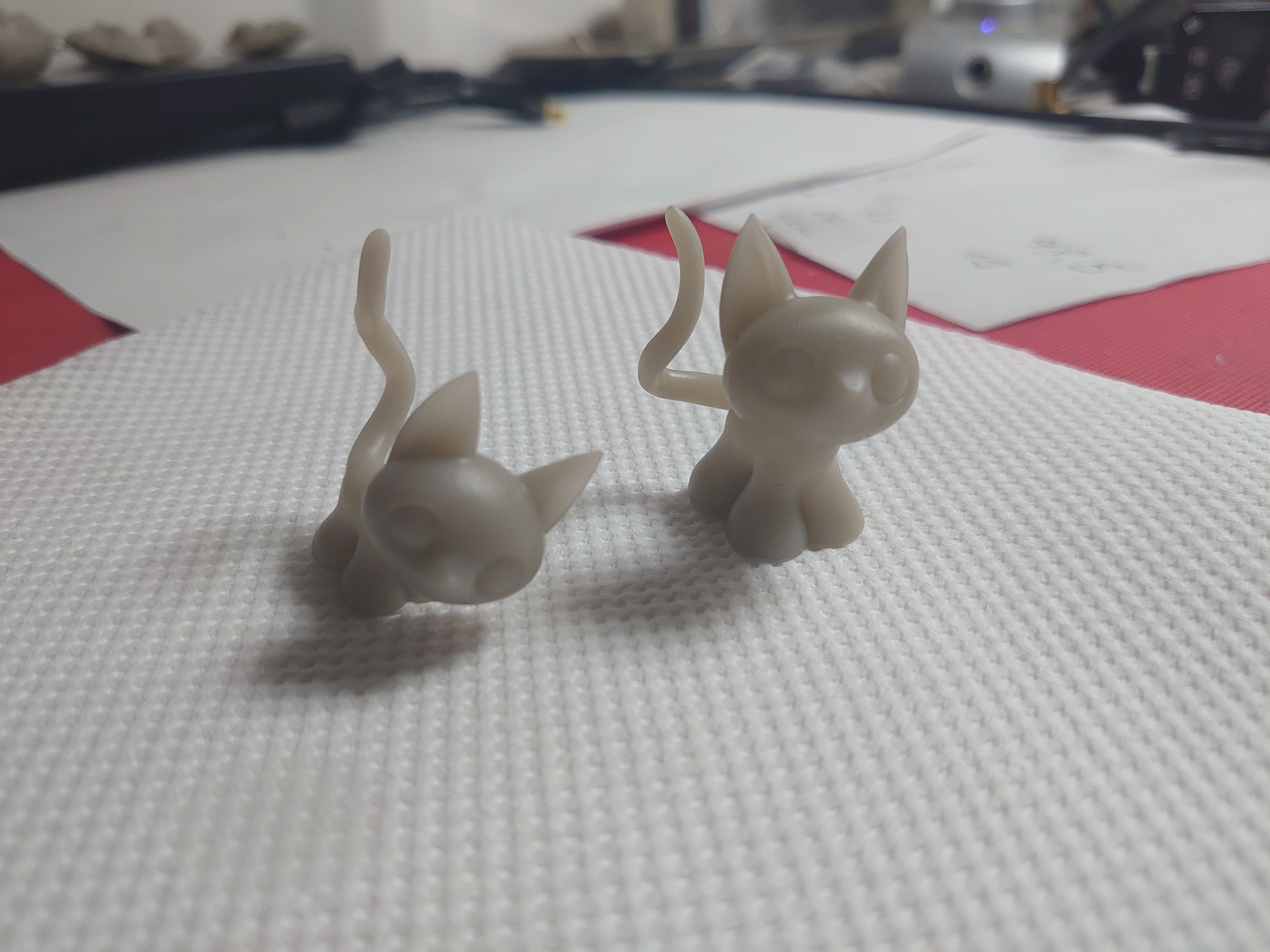 Anime Style Little Cat Couple 3D Print 3D model 3D printable | CGTrader