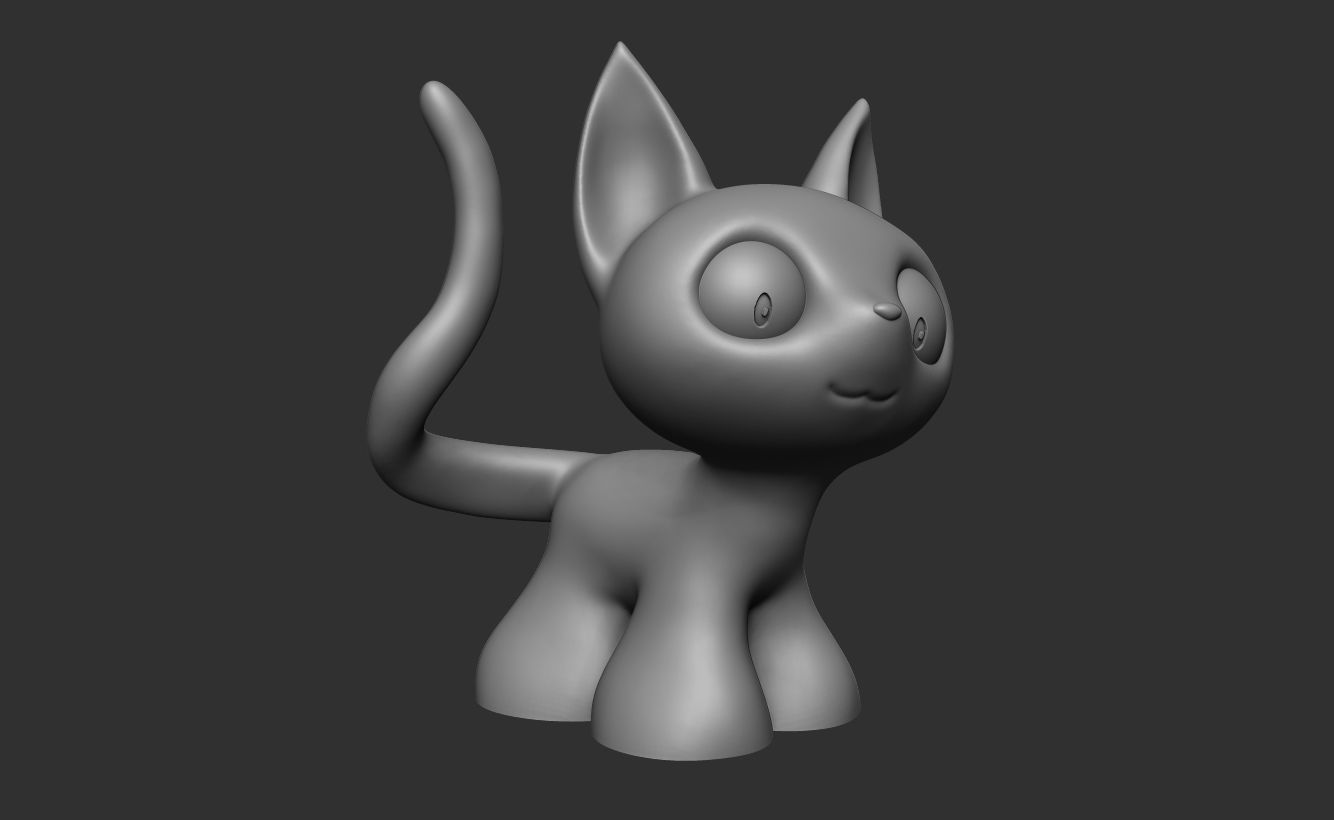 Anime Style Little Cat Couple 3D Print 3D model 3D printable | CGTrader