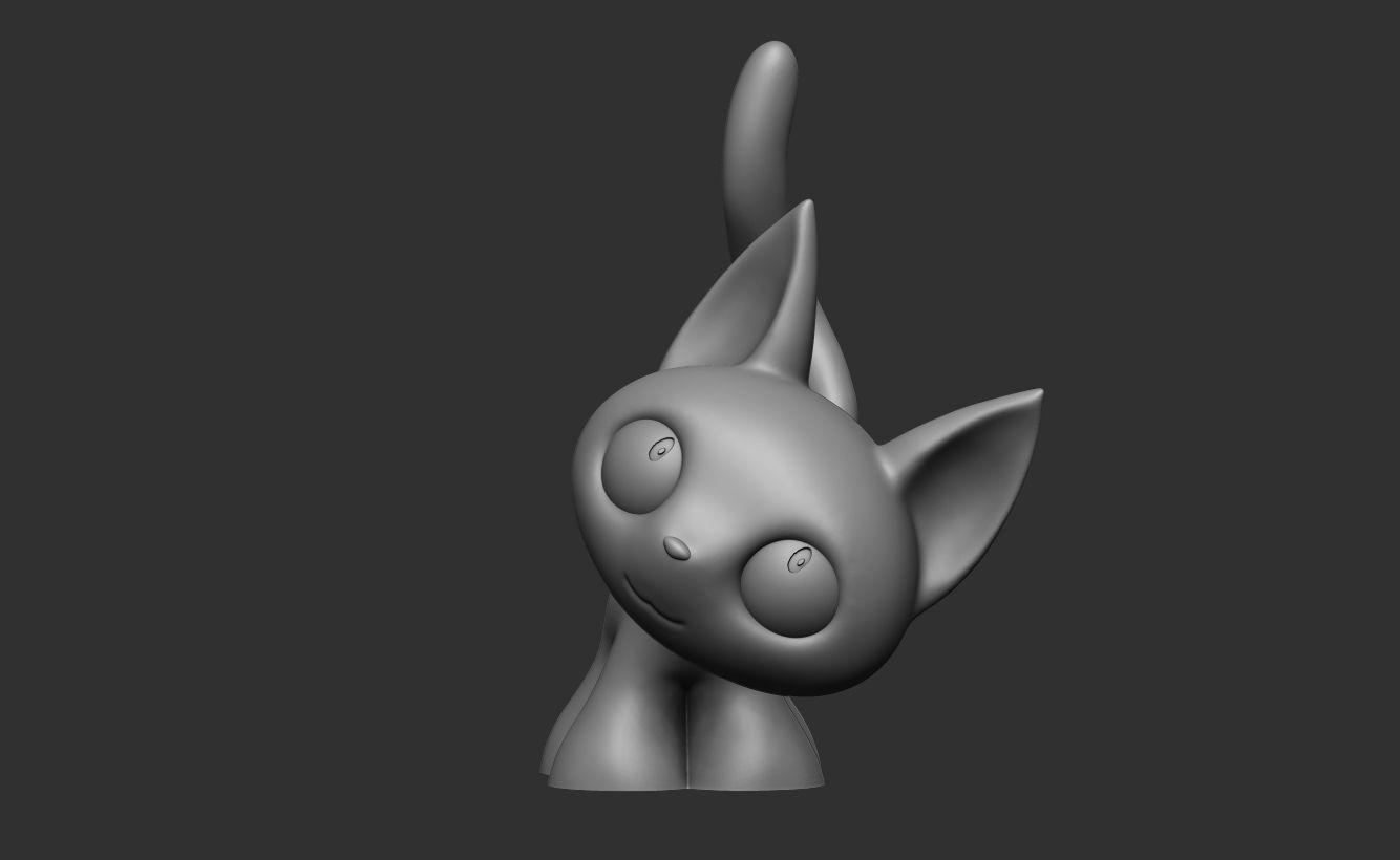 Anime Style Little Cat Couple 3D Print 3D model 3D printable | CGTrader