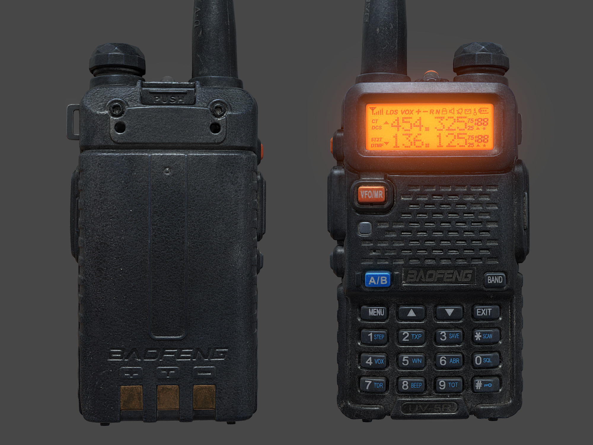 Baofeng Walkie-Talkie RAW Scan 3D model | CGTrader
