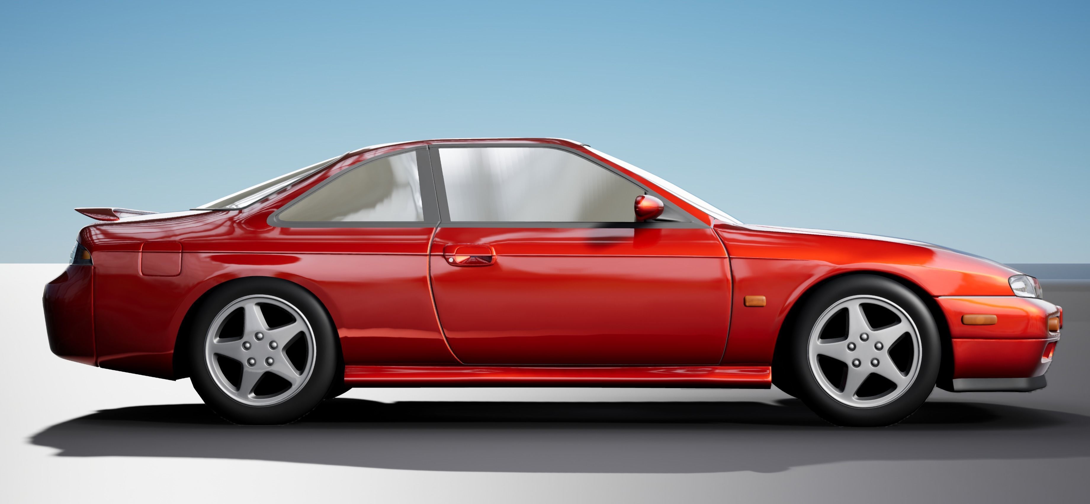 3D model Nissan Silvia S14 kouki Stock 200SX VR / AR / low-poly | CGTrader