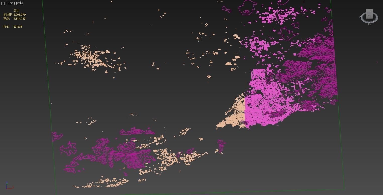 Qingdao Tsingtao City urban planning maquett building Terrain 3D model ...