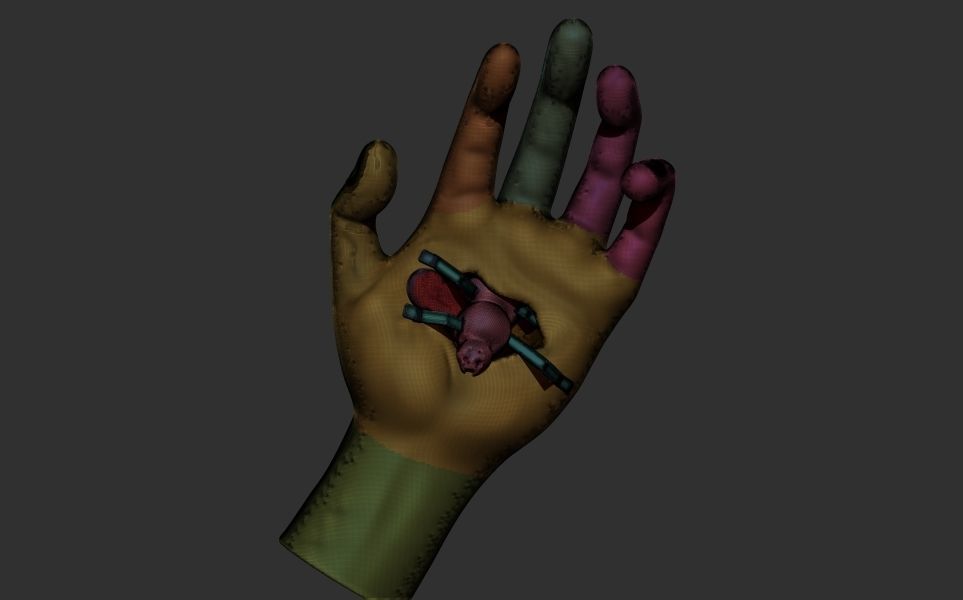 Deidara hand from Naruto anime 3D model | CGTrader