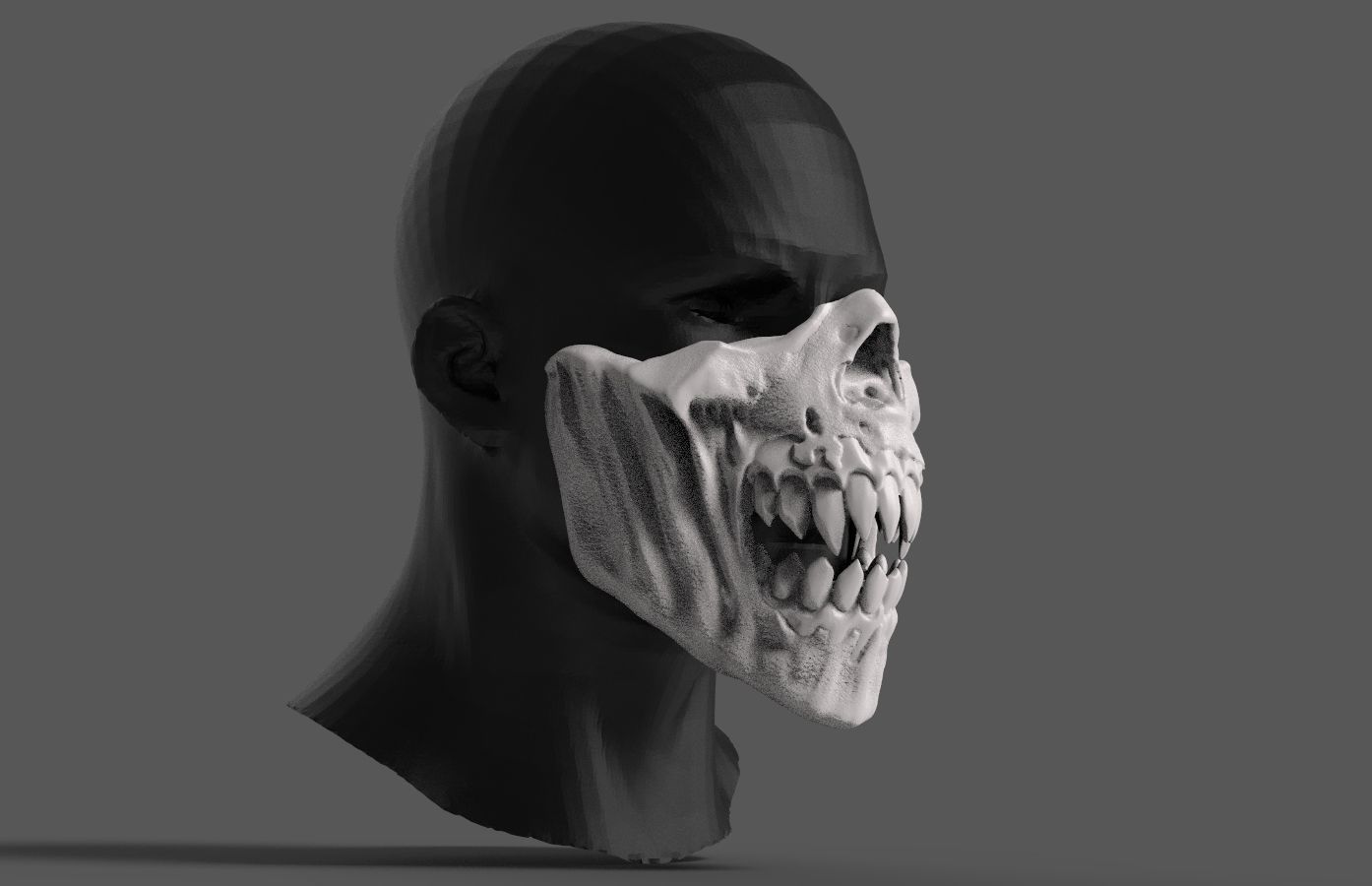 ZOMBIE MASK 3D model 3D printable | CGTrader