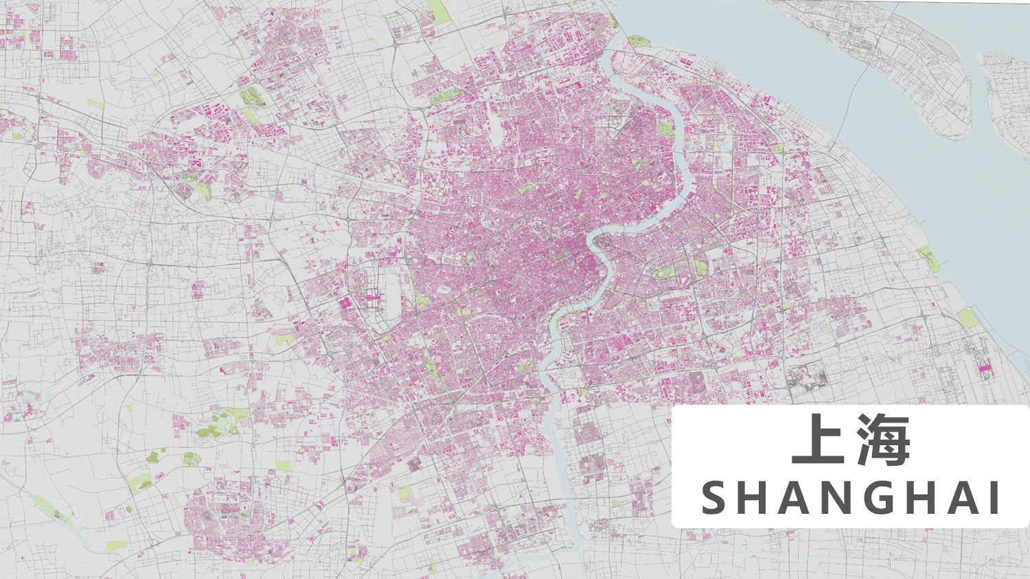Shanghai City urban planning maquett building Topography MODEL 3D model ...