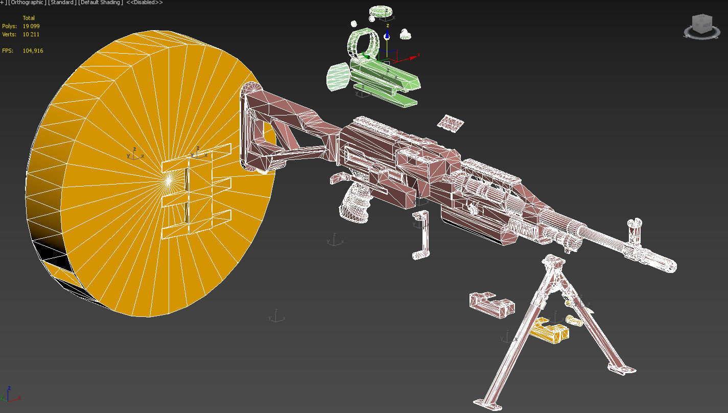 3D model PKM-21 VR / AR / low-poly | CGTrader