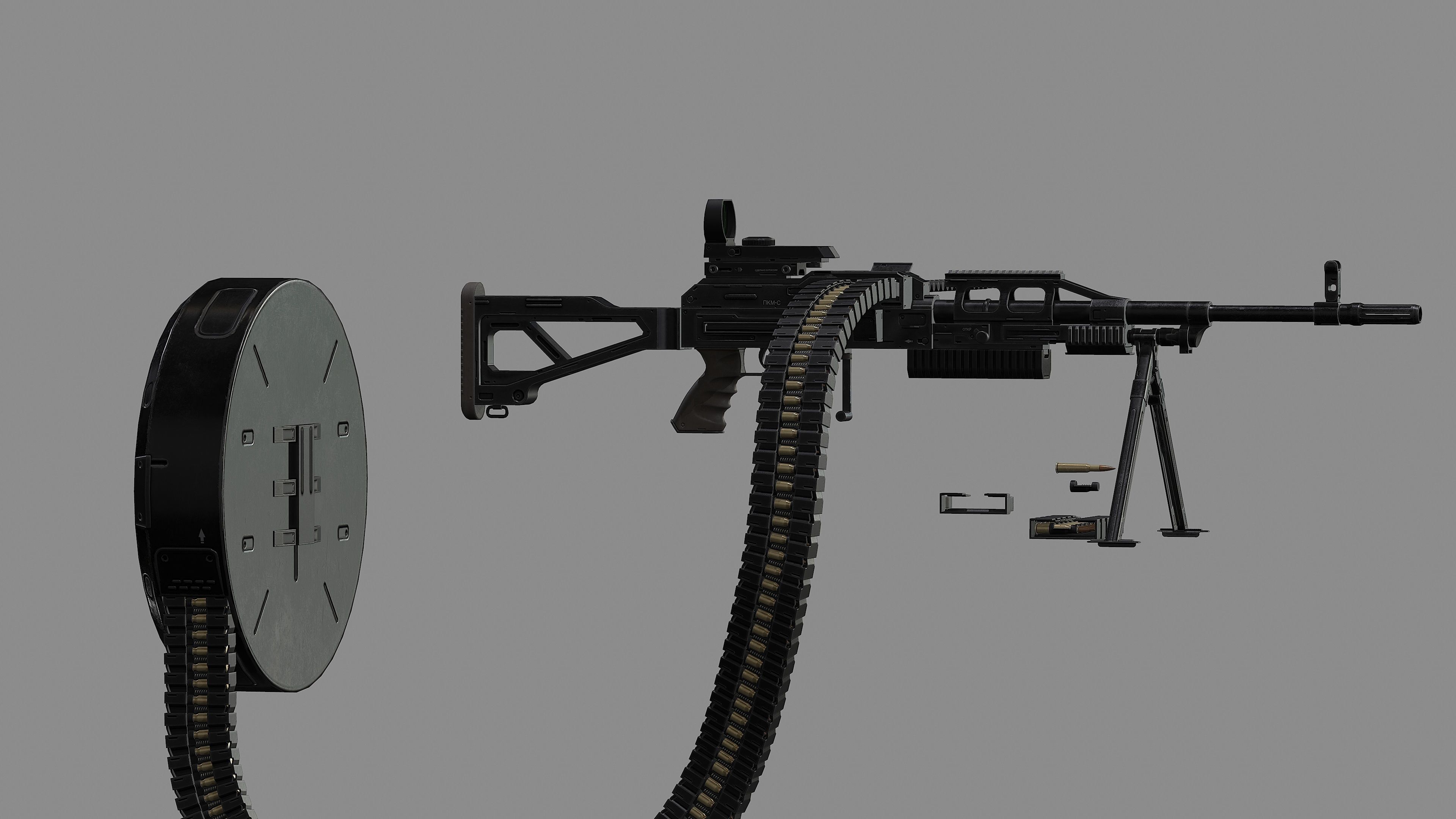 3D model PKM-21 VR / AR / low-poly | CGTrader