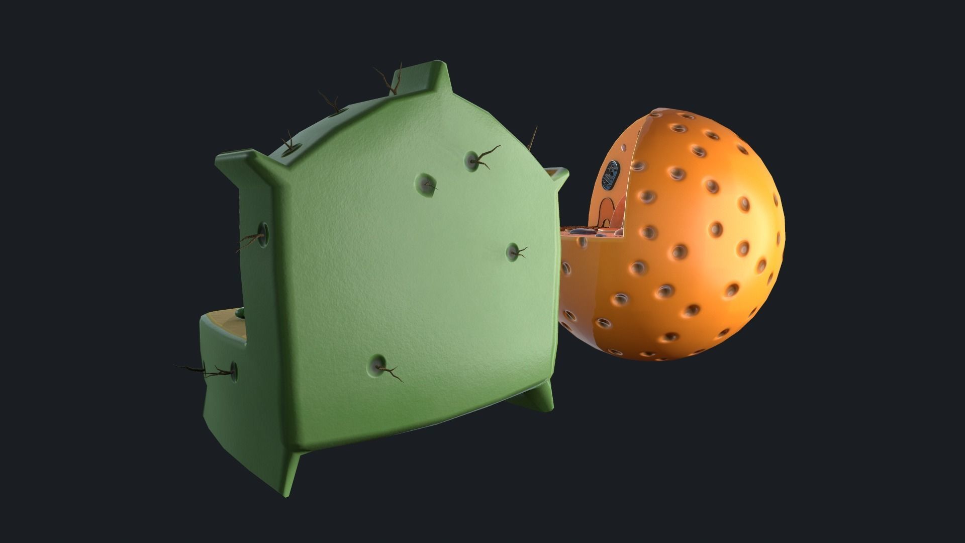 3D model Plant and Animal Cells VR / AR / low-poly | CGTrader