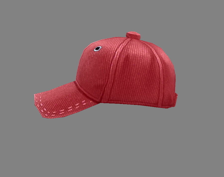 3D model Cartoon red hat - Baseball cap - Sports cap VR / AR / low-poly ...