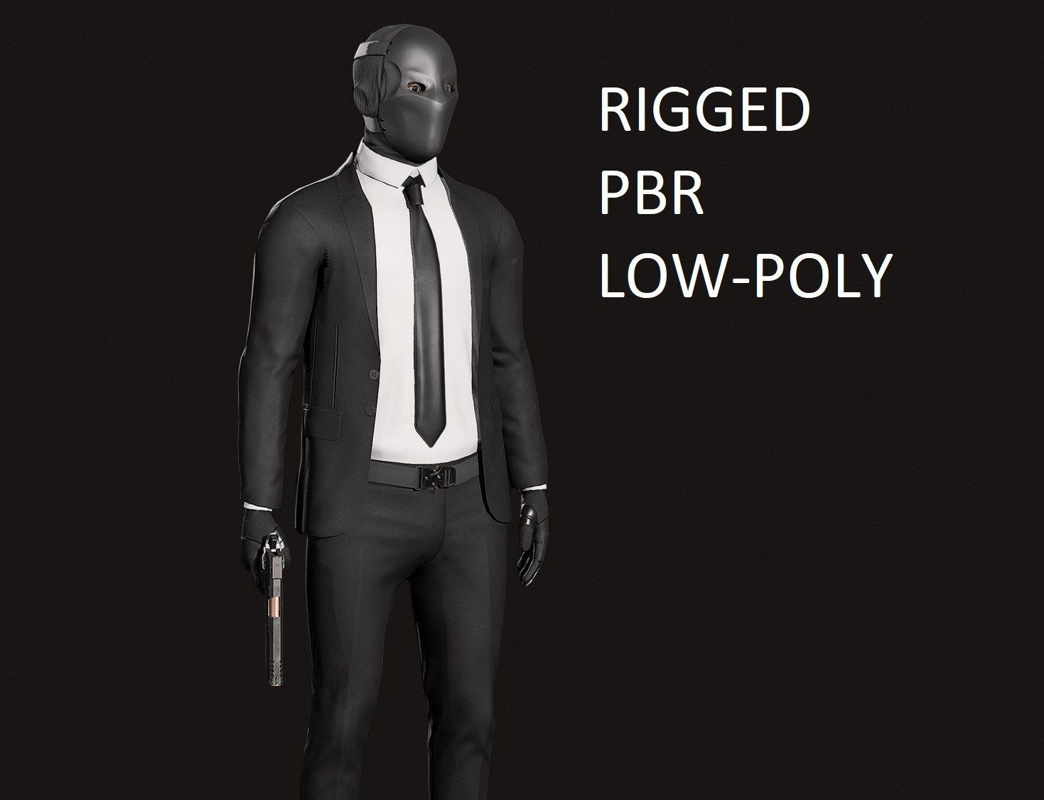 3D model Masked Killer Game ready VR / AR / low-poly | CGTrader
