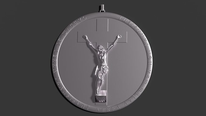 Low Poly Medallion Jesus free VR / AR / low-poly Texture | CGTrader