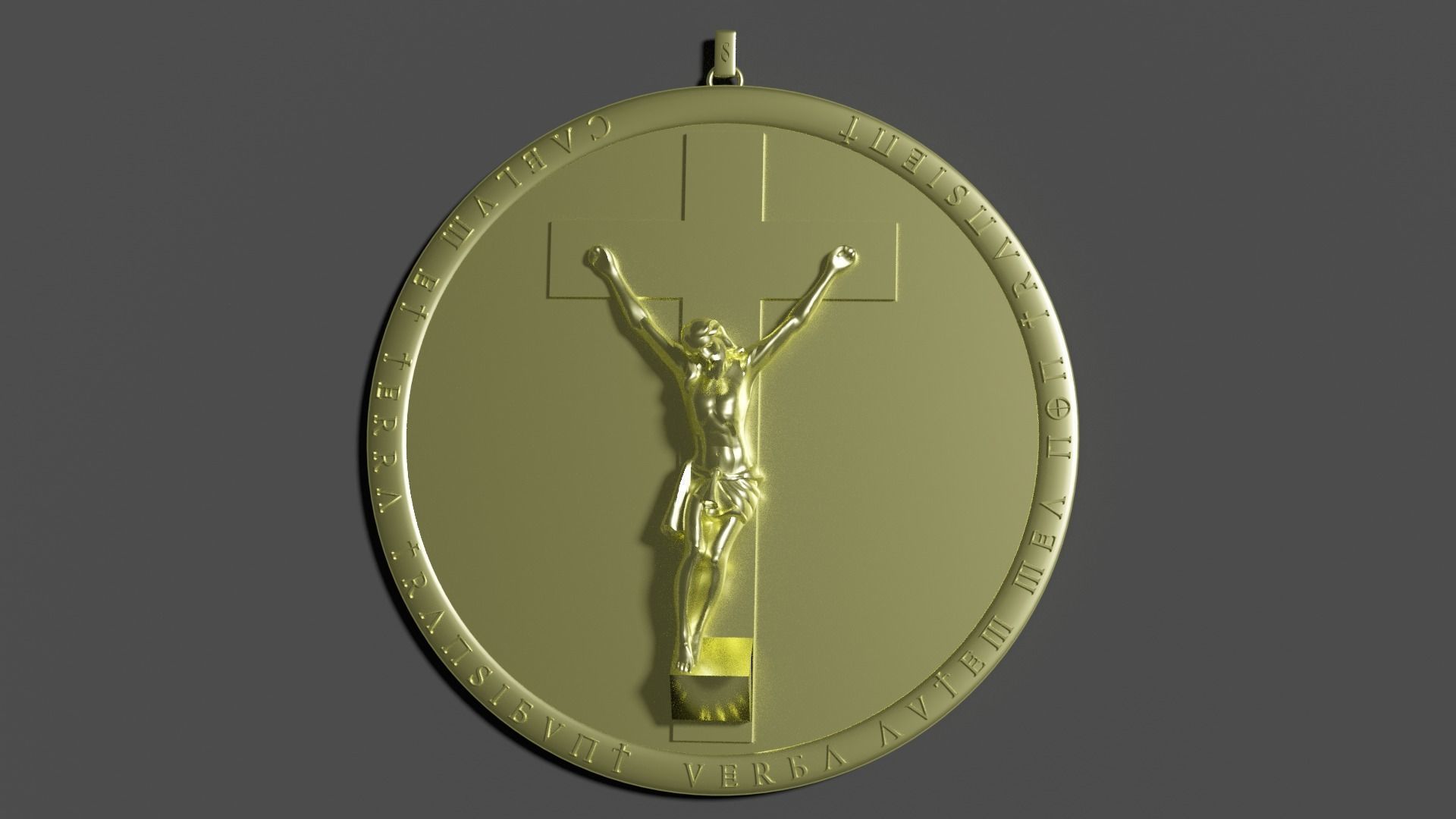 Low Poly Medallion Jesus free VR / AR / low-poly Texture | CGTrader