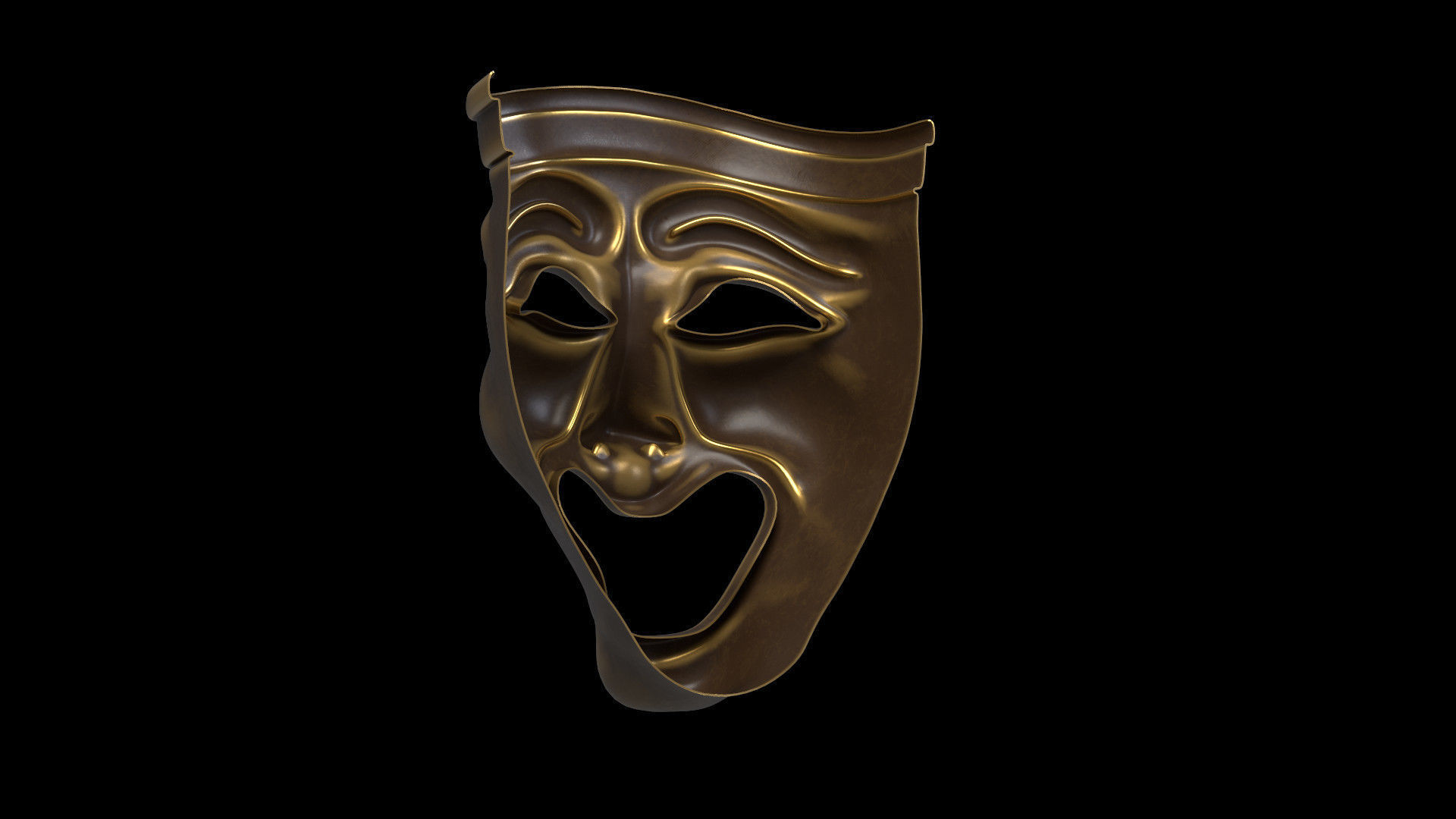 Comedy mask 3D model | CGTrader