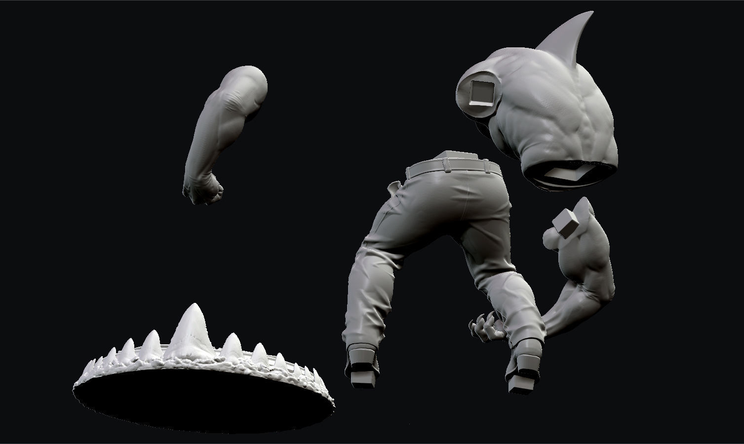 RIPSTER from STREET SHARKS fanart 3D model 3D printable | CGTrader