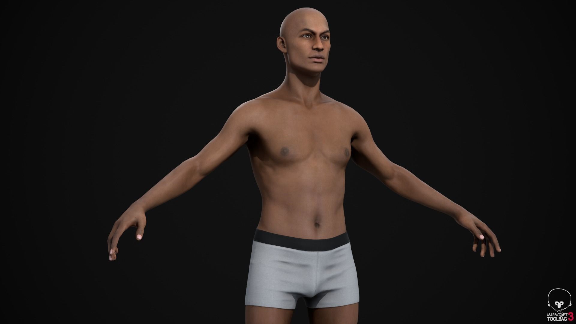 3D model Black man body VR / AR / low-poly | CGTrader
