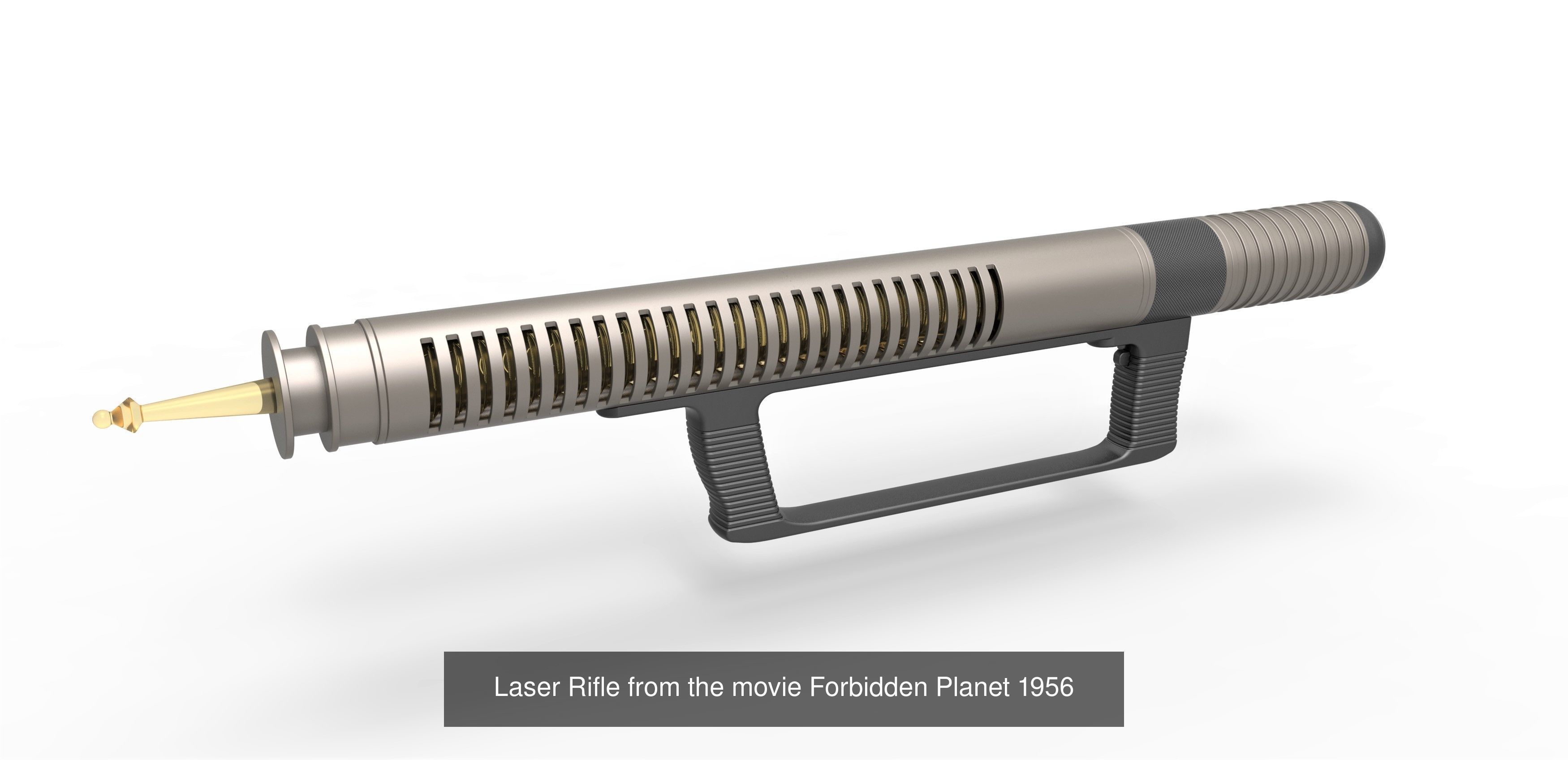 Laser pistol and laser rifle from the movie Forbidden planet 3D Model ...